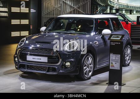 FRANKFURT - SEPT 2015: Mini Cooper 3 Door presented at IAA ...