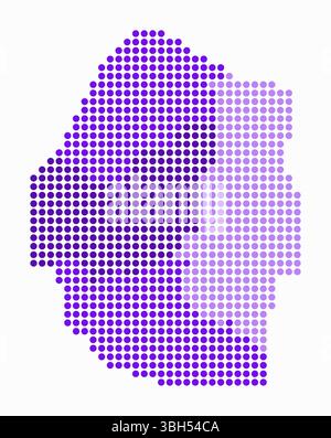 Eswatini outline map isolated on white background Stock Vector Image ...
