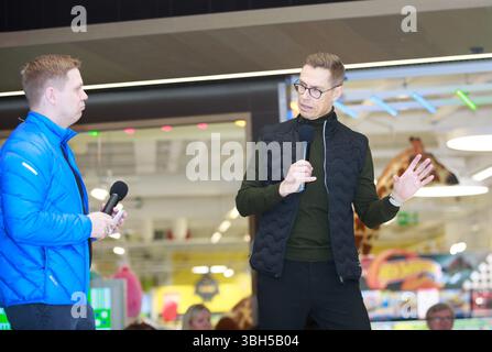 Espoo, Uusimaa, Finland. 10th Feb, 2024. President Alexander Stubb and ...