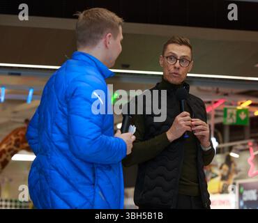 Espoo, Uusimaa, Finland. 10th Feb, 2024. President Alexander Stubb and ...