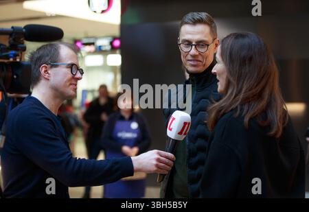 Espoo, Uusimaa, Finland. 10th Feb, 2024. President Alexander Stubb and ...