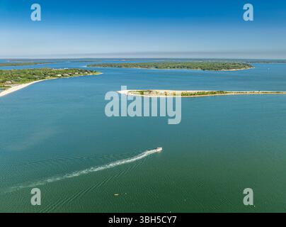 Aerial view of Shell beach, North Guyana, South America Stock Photo - Alamy