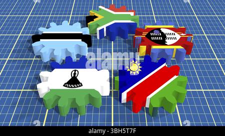 Southern African Customs Union - association of five national economies ...