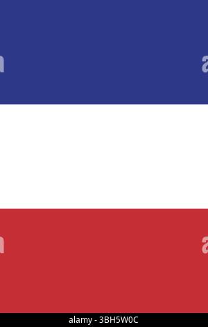 Vertical French flag. Official state symbol of country Stock Photo - Alamy