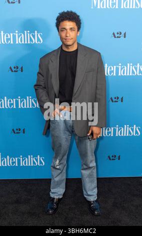 Corteon Moore attends the premiere of "Materialists" at the DGA New ...
