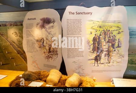 Neolithic archaeology exhibition inside Alexander Keiller Museum ...