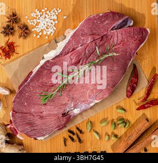Middle Eastern raw fresh beef sausage, Egyptian sausages. it is a dry ...
