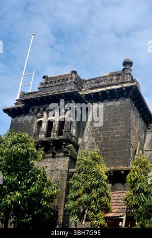 Partial view of The Sajja Kothi, Panhala Fort, also known as Panhalgad ...