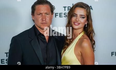 Vito Schnabel (l) and Helena Althof (r) attend the "In the hand of ...