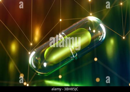 3d rendering abstract capsule colorful background. Seamless pattern ...