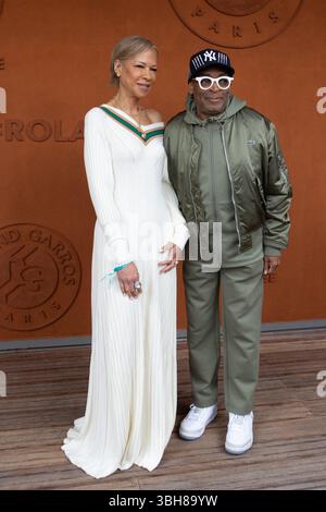 Spike Lee and Tonya Lewis Lee at Village for Men's Final during the ...