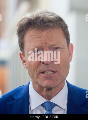 Reform UK deputy leader Richard Tice during a Reform UK press ...