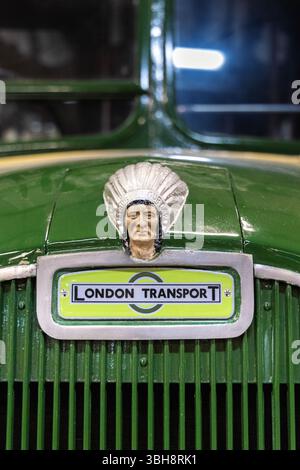 This is the Native American mascot and radiator cap of a bus produced ...