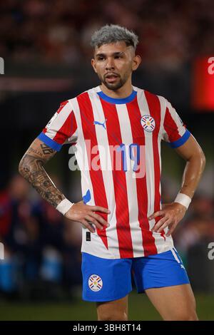ASUNCION, PARAGUAY - JUNE 05: Julio Enciso of Paraguay national team in ...