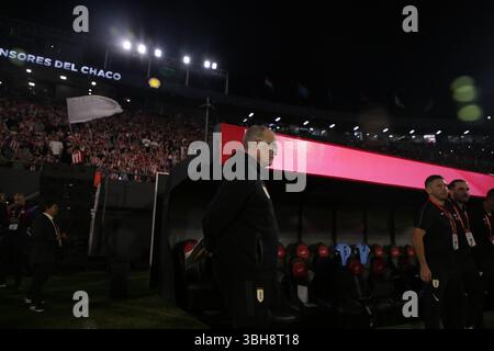 Uruguay head coach Marcelo Bielsa reacts during the World Cup Group H ...