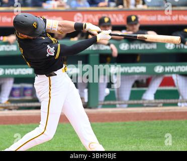 Pittsburgh Pirates shortstop Jared Triolo (19) prepares for the game ...