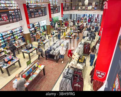 Harvard COOP bookstore and apparel, interior view, Cambridge ...