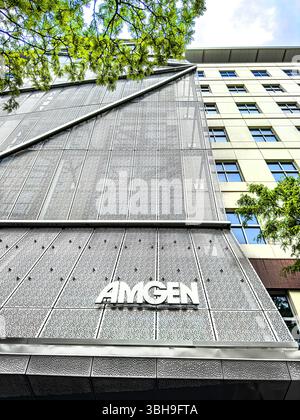 "Amgen, Dr Raymond F. Baddour Laboratory, building, exterior detail ...