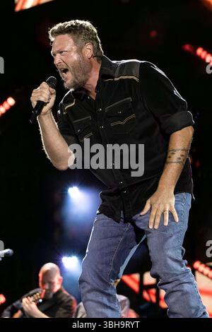 07 June 2025 - Nashville, Tennessee - Trace Adkins, Blake Shelton. 2025 ...