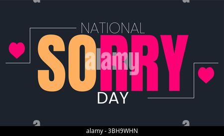 National Sorry Day, Honouring the Stolen Generations Stock Vector Image ...