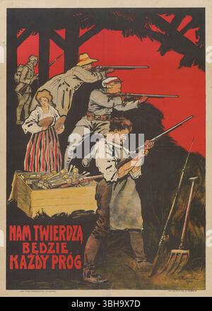 Poster from the Polish-Bolshevik war period: "We are at War with the ...
