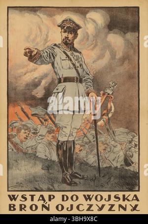 Poster from the Polish-Bolshevik war period: "We are at War with the ...