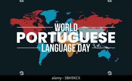 World Portuguese Language Day Celebration Template Stock Vector Image ...