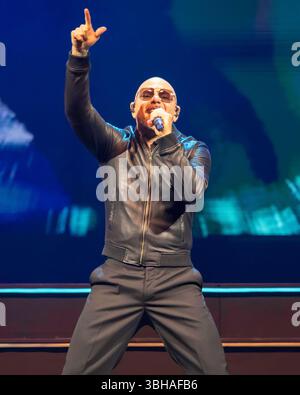Manchester, England, 8th June, 2025. Pitbull playing Co-op Live in ...