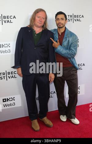 NEW YORK, NEW YORK - JUNE 07: David Mackenzie and Riz Ahmed attend the ...