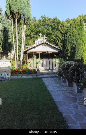 Panoramic view of Temski monastery St. George, Pirot Region, Republic ...