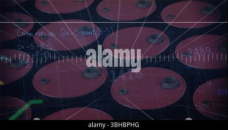 Displaying single red circular disc rotating within virtual lab, with ...