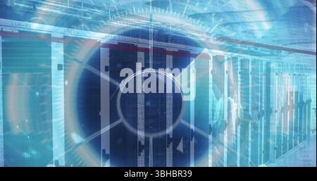 Streaming code overlays through server cabinets in data center, with ...