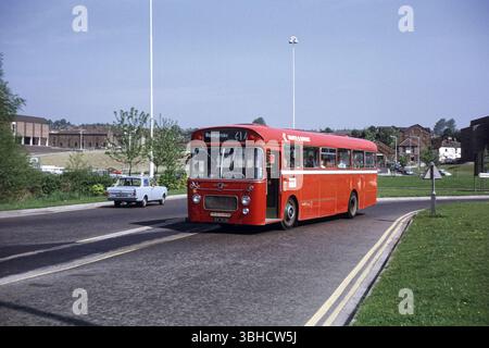 Basinstoke, UK - 1973: Vintage image of a Bristol LD6G Lodekka bus from ...