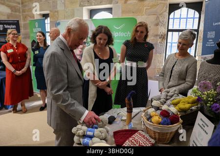 King Charles III meets representatives from the Greater Manchester ...