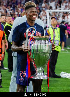 Nuno Mendes of Paris Saint-Germain seen during the UEFA Champions ...
