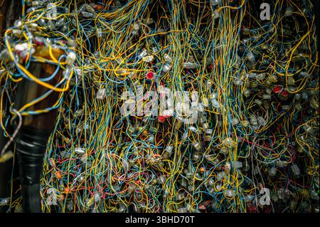 BT telecommunications wiring junction box on street, London UK Stock ...