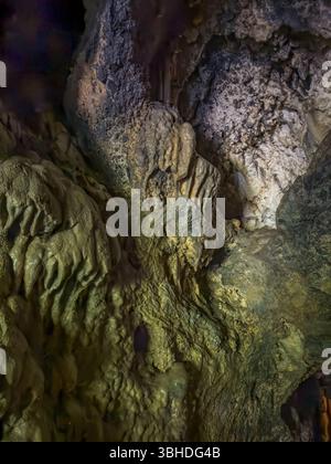 A flowstone formation with cave popcorn in Hansen Cave in Timpanogos ...