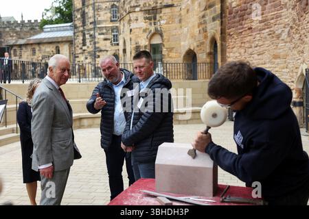 King Charles III meets representatives from the Greater Manchester ...