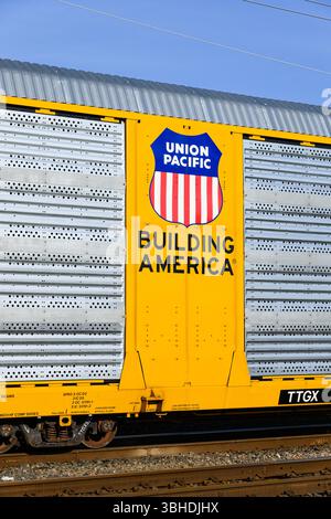 Union Pacific Railcar Stock Photo - Alamy