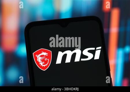 In this photo illustration, the MSi logo is seen displayed on a ...