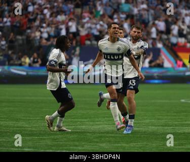 Vancouver Whitecaps midfielder Jean-Claude Ngando (26) in the first ...