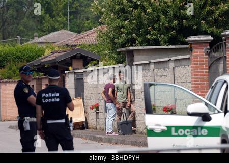 Pavia, Italy. 09th June, 2025. Garlasco, The RIS returns to the Villa ...