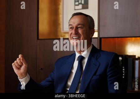 César González-Bueno, CEO of Banco Sabadell, during an interview for ...