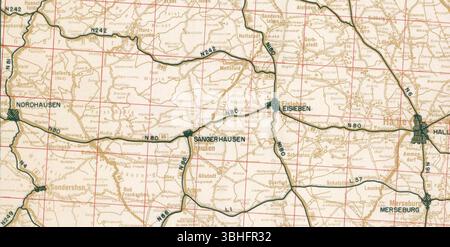 Kartenausschnitte von Proposed Army Road Network 1945 (2 Stock Photo ...