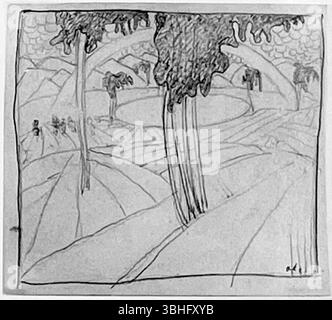 Landscape 1908 by Kazimir Malevich Stock Photo - Alamy