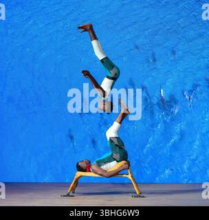 Nairobi, Kenya. 6th June, 2025. Actors perform acrobatics at the ...
