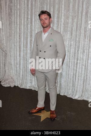 Calum Lill seen attending the British Soap Awards 2025 at Hackney Town ...