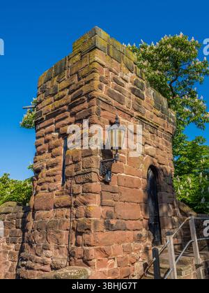 The Water Tower, Ruin, Chester City Walls, Chester, Cheshire, England ...