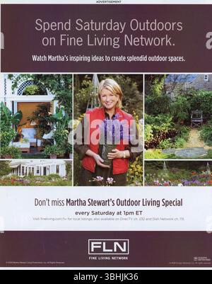 Vintage Marth Stewart Living magazine June 2008 issue advert, USA Stock ...