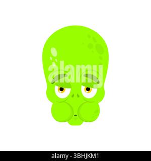 Alien emoji sick. UFO emoticon nausea Stock Vector Image & Art - Alamy
